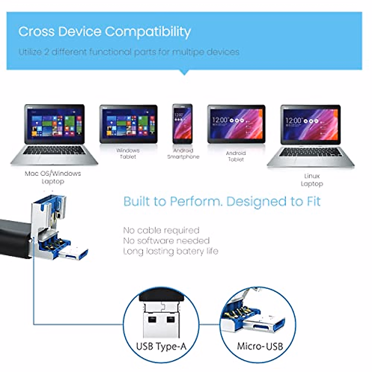 LightREC - Mini Voice Activated Recorder, Lightweight Aluminium Case, 26 Hours Recording Battery Time, 94 Hours Capacity - by aTTo Digital