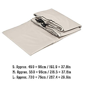 Pool Roll Cover Air Swimming Lightweight Beige Open Dustproof Waterproof Pool Protector for Outdoor Heavy Duty Garden(M550*96cm)