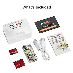 VIFLY Drone Strobe Light, Anti Collision Light for FAA Drone Night Flying, Fits DJI Mini 3 Pro/Mini 2/Mini SE/Air 2S/Mavic Air 2/Mavic 3/Mavic 2 (3pcs pack)