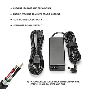 19V Power Cord TV Monitor Charger for Samsung A4819-FDY BN44-00837A A6619 FSM; HDTV TV Models 22" 32" UN32J UN22H LCD LED Plasma DLP; BN44-00837A A6619_FSM, HW-M360 Soundbar Power Supply Cord
