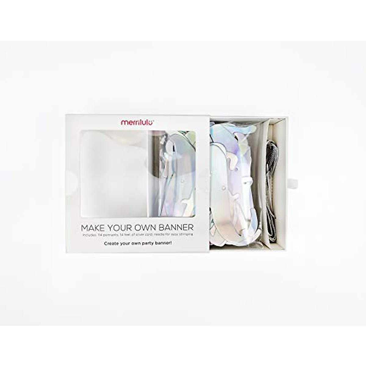 Make Your Own Banner in Iridescent - Metallic Say Anything Banner - Birthday Party, Baby Shower, Bridal Shower, Graduation Party