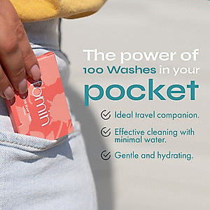 FOMIN - Antibacterial Paper Soap Sheets for Hand Washing - (300 Sheets) Rose, Jasmine, Lemon Portable Travel Dissolvable Camping Mini Soap Portable Hand Soap Sheets