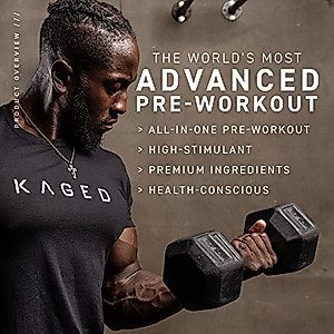 Pre Workout Powder; Pre-KAGED Elite Preworkout for Men & Women, High Stimulant for Workout Energy, Focus & Pumps; Premium L-Citrulline, Beta Alanine, Creatine, & 388mg of Caffeine, Strawberry Lemonade