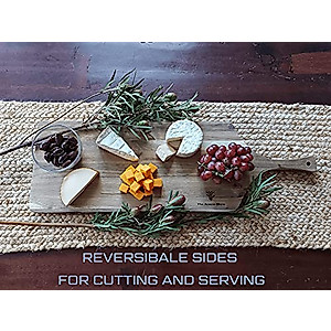 Acacia Wood Long Charcuterie Board, Made in Vietnam 24 x 8 x 0.8 Inch