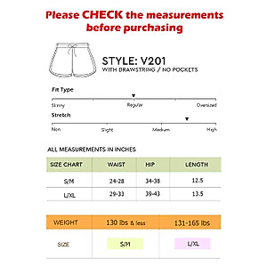 VALINNA Women's Athletic Yoga Running Workout Shorts Lounge Short Pants (L/XL (26" - 33"), Red)