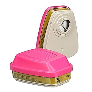 3M P100 Respirator Cartridge/Filter 60926, 1 Pair, Helps Protect Against Organic Vapors, Acid Gases, Ammonia Methylamine, Formaldehyde and Particulates