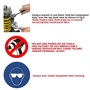 ORXPLUS Tools Motorcycle/Bike Coil Spring Shock Compressor