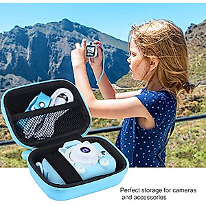 Leayjeen Kids Camera Case Compatible with Goopow/SGAINUL/Gofunly/ArtCWK and More Video Digital Camera Gift - Case for Toy Action Camera and Accessories(Case Only)
