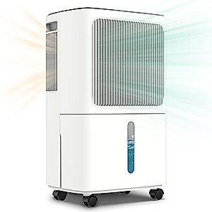 30 Pint Dehumidifiers for Home with Drain Hose, VEAGASO 2,500 Sq.Ft Dehumidifier for Basement, Large Room, Bathroom, Three Operation Modes, Intelligent Humidity Control, Dry Clothes, 24HR Timer