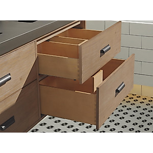 Ari Kitchen & Bath Kane 55" Bathroom Vanity Weathered Fir