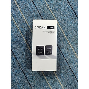 Sokani Tiny UHF Wireless Lavalier Microphone Lav Mic System with Transmitter and Receiver Compatible with Camera Smartphones iPhone Android DSLR Canon Sony Camcorde