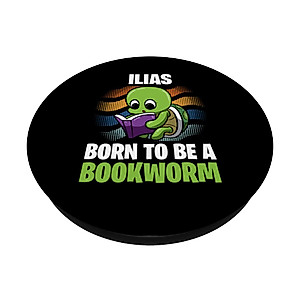 Ilias - Born To Be A Bookworm - Personalized PopSockets Swappable PopGrip