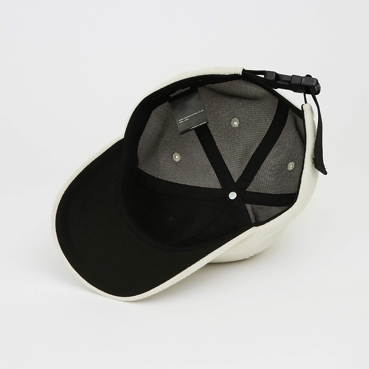 UNDERCONTROL Baseball Fleece Dad Hat Low Profile Embroidered Curved Visor Sports Adjustable Buckleback Trucker Cap Unisex (White)