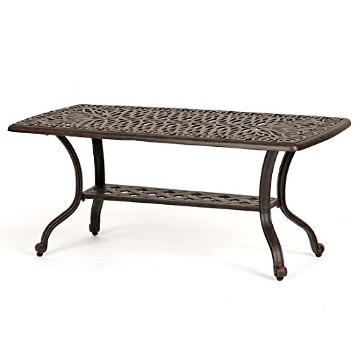 theWorldofpatio Elizabeth Cast Aluminum Powder Coated 9pc Outdoor Patio Sofa Deep Seating Chat Set - Antique Bronze