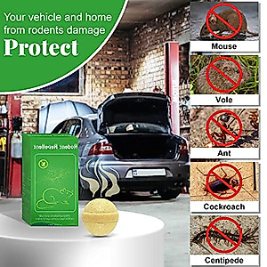 36 Pack Natural Mouse Repellent Peppermint Oil to Repel Mice and Rats, Rodent Repellent Balls for Car Engines Home Indoor & Outdoor, Mice Squirrel Deterrent Pet & Humans Safe