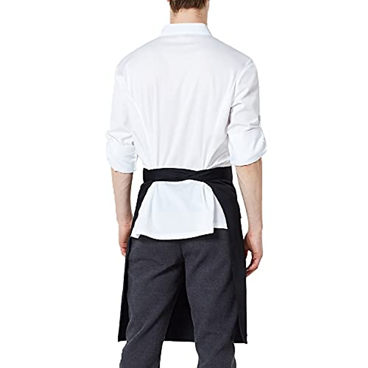 BE THE CHEF 2Pack 1 Pocket 4-Color Waist Apron for Chef, Restaurant, Pub, Cafe, Waiter, Waitress, Server (Black)