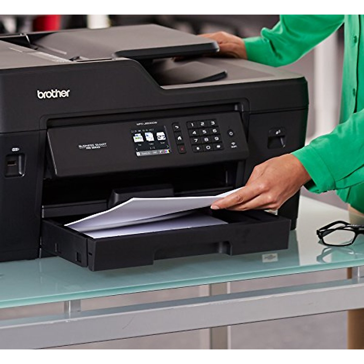 Brother MFC-J6530DW All-in-One Color Inkjet Printer, Wireless Connectivity, Automatic Duplex Printing, Amazon Dash Replenishment Ready