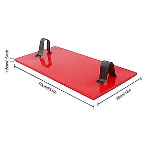 WaShaRoom,Concrete Stamp Mat,Concrete Texture Skin,Concrete Texture Mat,Concrete Texture Mat Stamp,PU Decorative Concrete Texturing Skin Red,for Home Patios,Garden,Hotel Lobbies,(23.6 * 12 * 0.5inch)