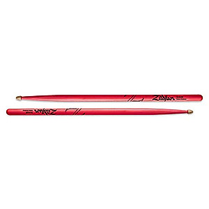 Avedis Zildjian Company 5A Acorn Neon Pink Drumsticks