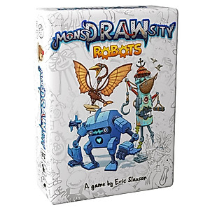 Deep Water Games: MonsDRAWsity: Robots Expansion Strategy Board Game Expansion, Multi
