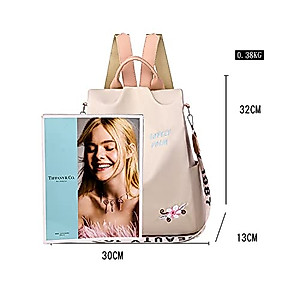 Rose Backpack For Women Bag Soft Leather Fashion Women Backpack Purses Multipurpose Design Handbags And Shoulder Bag