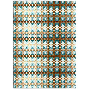 Dalyn Rugs Indoor/Outdoor Marlo MO1 Orange Washable 8' x 10'