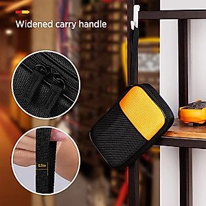 KingSung Zippered Soft Tool Carrying Case for Fluke 117/116/115/114/113 Digital Multimeter 62 Max and Many More, with Smooth Zipper and Thick Wrist Strap, Built-in Shock-Proof Cotton, Single-Layer