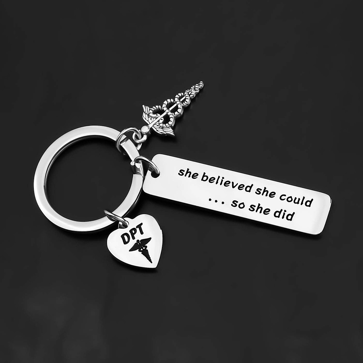 FOTAP Doctor of Physical Therapy Gift DPT Graduation Gift Medical Student Graduation Gift Doctorate Gift (DPT keychain)