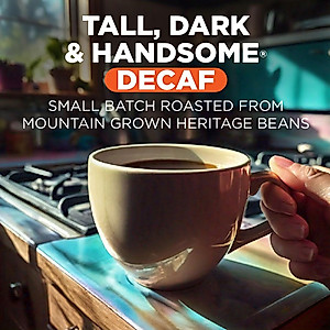 Maud's Dark Roast Decaf Instant Coffee Packets Single Serve, 26 ct | Decaffinated Tall Dark & Handsome | 100% Arabica Dark Roast Coffee Solar Energy Produced | Instant Coffee Powder Travel Packs