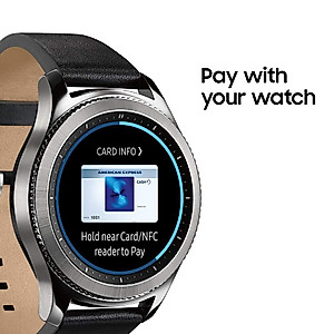 Samsung Gear S3 Classic Smartwatch 4GB SM-R770 with Leather Band (Silver) Tizen OS - International Version with No Warranty (Renewed)