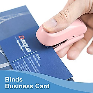 EZWORK Stapler, 20-50 Sheets Capacity with Staples and Staple Remover Set, Desk Stapler Office Staplers (Pink, 20 Sheet)