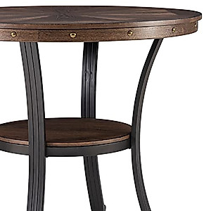 Powell Furniture Franklin Side Table, Small, Brown