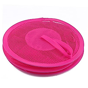 ibasenice 2pcs hanging clothes drying rack collapsible drying rack for clothes foldable laundry rack toy storage basket folded mesh clothes foldable clothes drying rack hanging storage net