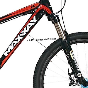 Epessa Bike Rack Strap Bike Wheel Stabilizer Straps, Stonger Grip with Gel, Adjustable Bicycle Straps, Bike Accessories, 2 Pack (Black)