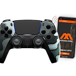 MODDEDZONE Camo White Smart Rapid Fire Custom PRO Modded Controller compatible with PS5