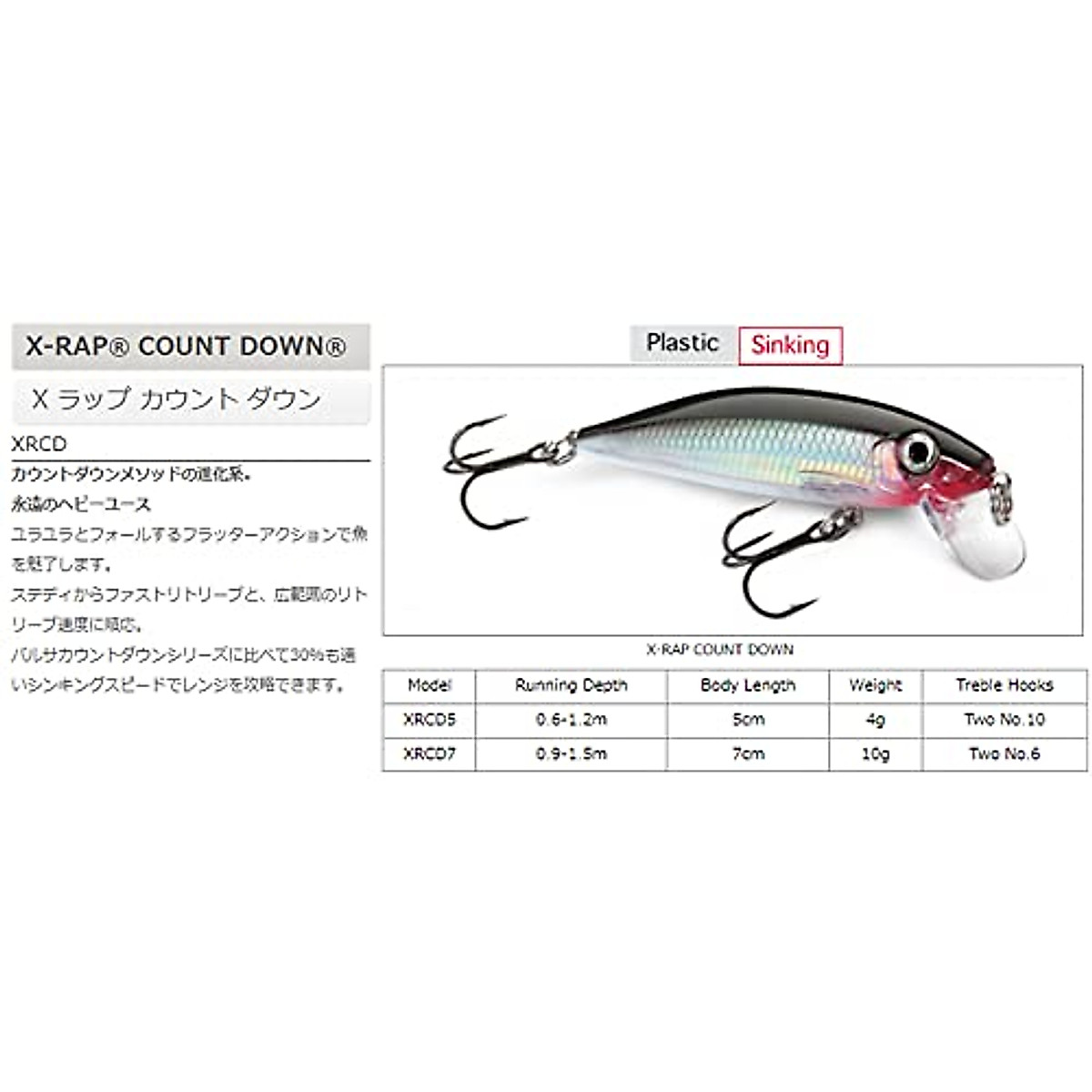 Rapala X-Rap Countdown 05 Gold