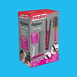 Casdon Dyson Corrale Styling Set | Safe Toy Straighteners for Children Aged 3 Years & Up | Features Realistic Lights & Sounds!