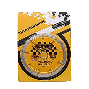 AUTOTOOLHOME 4 1/2-inch Diamond Saw Blade Angle Grinder Cutting Wheel Dry or Wet Grinding Disc Masonry Brick Concrete Ceramic Tile Cut Off Wheels