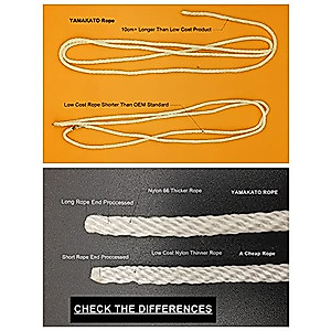 YAMAKATO Predator 212 CT200u GX160 Pull Cord Rope for Honda GX200 GX120 GX240 GX270 Champion Generator 2500 3500 4000 4375 Tiller, Pull Cord for Recoil Starter 4mm 5/32in w/Handle Grip