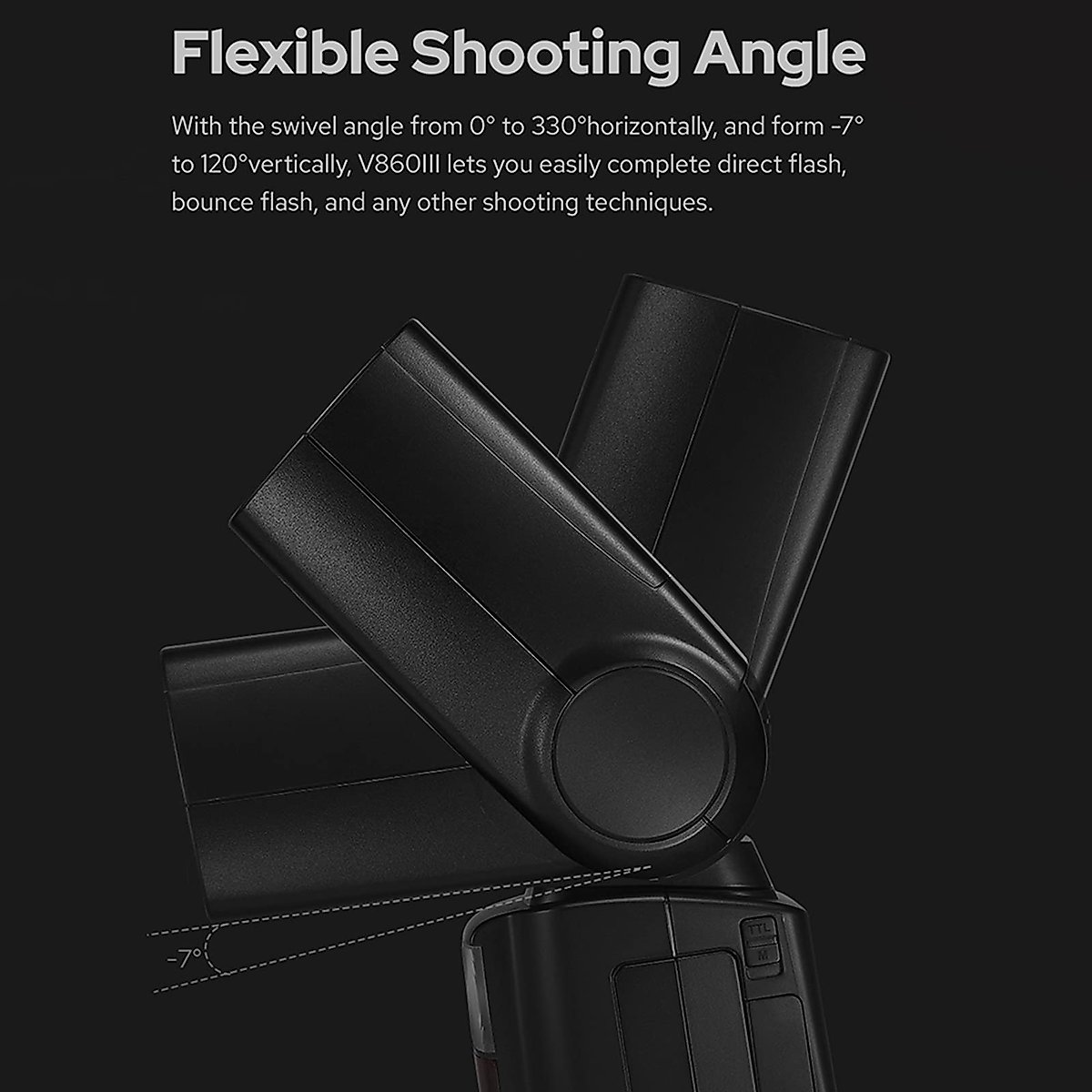 Godox V860III-S Camera Flash Light Wireless TTL Speedlite Modeling Light Transmitter/Receiver Manual/Auto Flash GN60 1/8000s HSS Built-in 2.4G Wireless X System Replacement for Sony Cameras