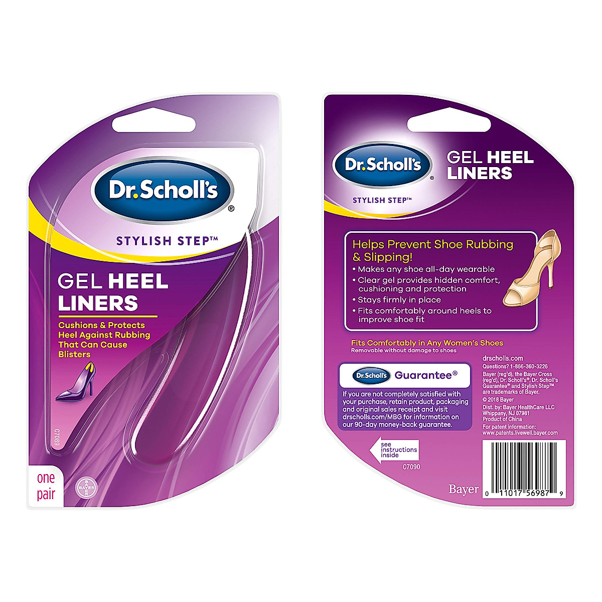 Dr. Scholl's Stylish Step Gel Heel Liners, 1 Pair - One Size fits All