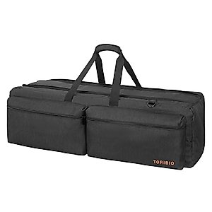 TORIBIO Telescope Case Bag, 35" Padded Storage Bag and Telescope Carrying Case for Telescope, Telescope Travel Bag with Pockets & Buckled Straps to Easily Secure Optical Tube & Tripod