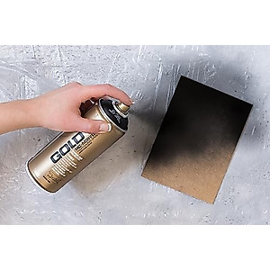 Montana Cans Montana GOLD 400 ml Color, Shock Black Spray Paint,MXG-S9000, 13.5 Ounce (Pack of 1)