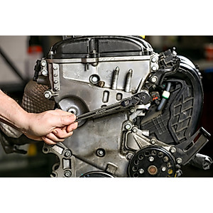 ARES 42026 - Flex Head Ratchet - 3/8-inch Drive 72-Tooth Ratchet - Premium Chrome Vanadium Steel Construction & Chrome Plated Finish - 72-Tooth Quick Release Reversible Design with 5 Degree Swing