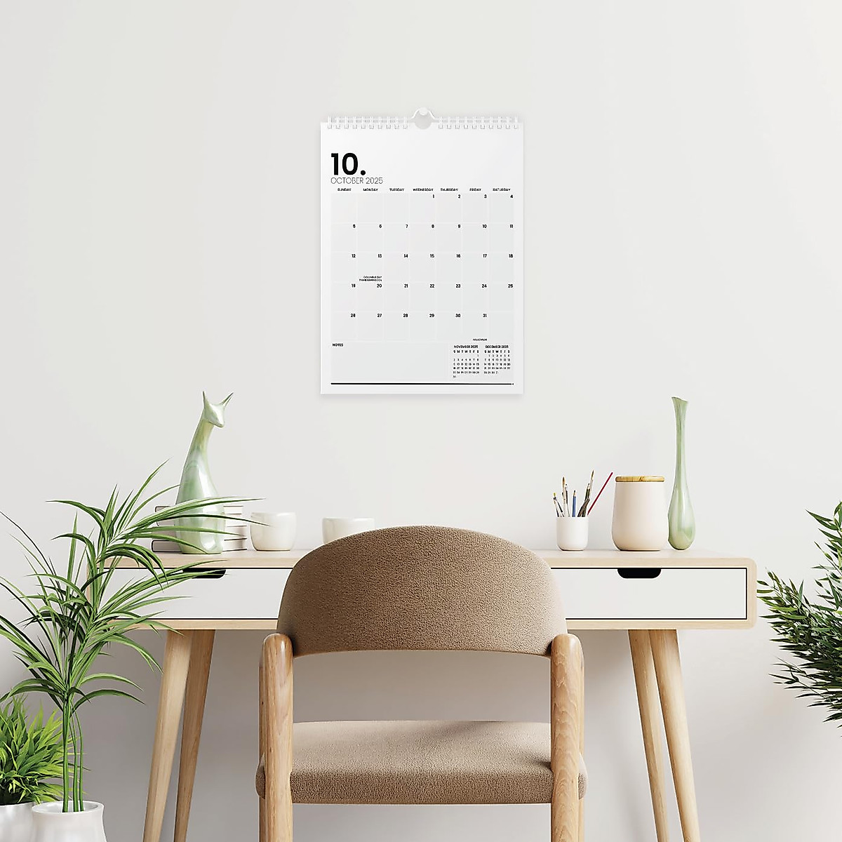 Calendar 2023 - Vertical 8.5x11 2023 Wall Calendar Runs Until June 2024 - Easy Planning with the 2023 Calendar - Aesthetic Wall Calendar 2023 Monthly - Karto - Minimalist