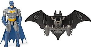 BATMAN, 4-Inch BATMAN Mega Gear Deluxe Action Figure with Transforming Armor
