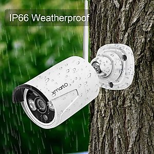 xmartO WB2024-W 2K 3MP Super HD WiFi Home Security Camera with Built-in Microphone (add-on Camera with 3.6mm Lens，Pack of 2, Requires 5MP NVR to Work)