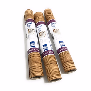 BeeHouse Magic Cover Vinyl Top Drawer Shelf Liner/Mat 12in. X 30in. Non-Adhesive & Non-Slip, Washable & Stain Resistant (3 Rolls)