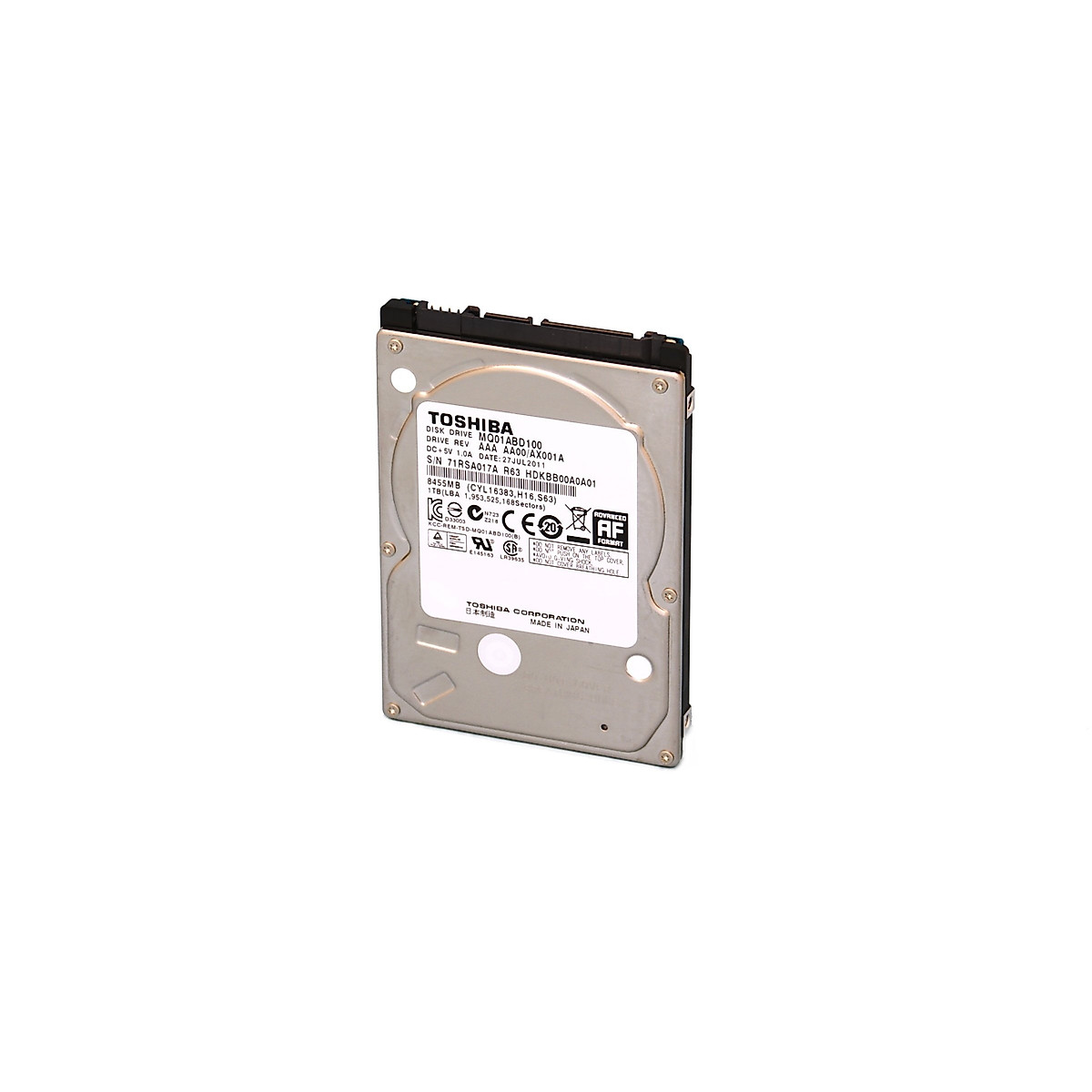 Toshiba MQ01ABD MQ01ABD100 1 TB 2.5 inch Internal Hard Drive (Renewed)