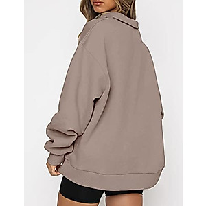 AUTOMET Womens Oversized Sweatshirts Hoodies Half Zip Pullover Trendy Long Sleeve Shirts Tops Y2k Fall Sweaters Clothes 2023 Outfits
